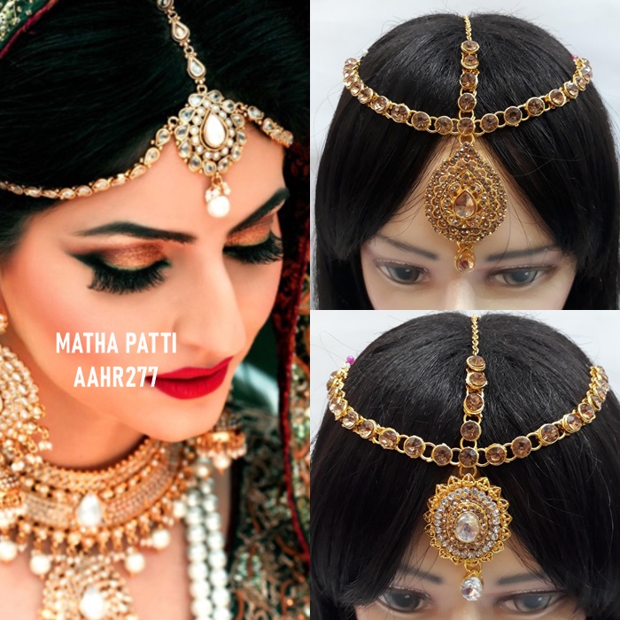 Headpiece / Indian headdress / Mathapatti / matha patti / Luxurious and ...