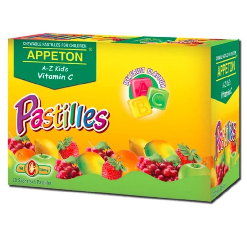 Appeton Pastilles Vitamin C (20 sachets x 5 Pastilles) (Exp: 08/05/2026 ...