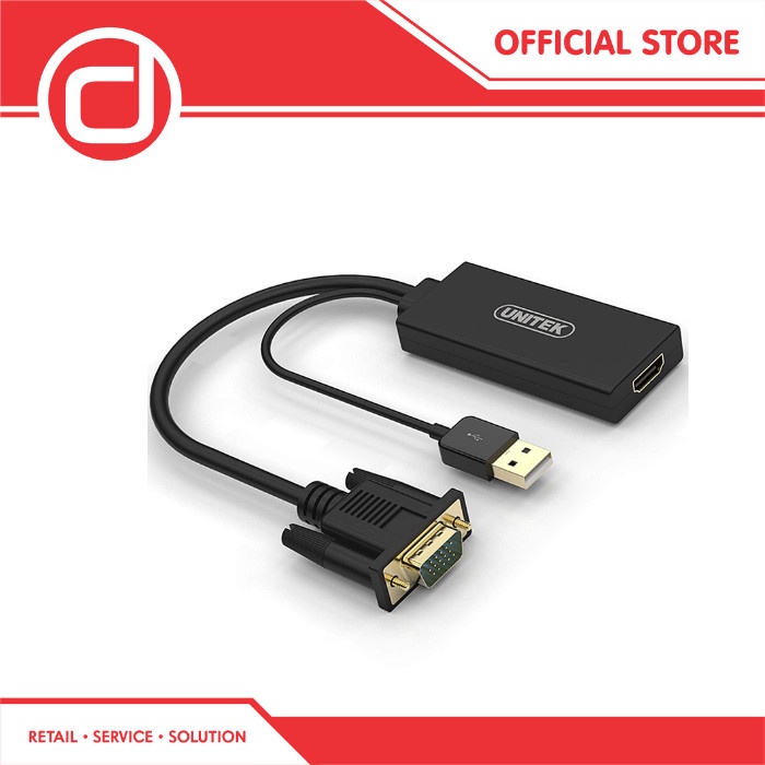 Unitex VGA to HDMI Converter (Y-8711) | Shopee Malaysia