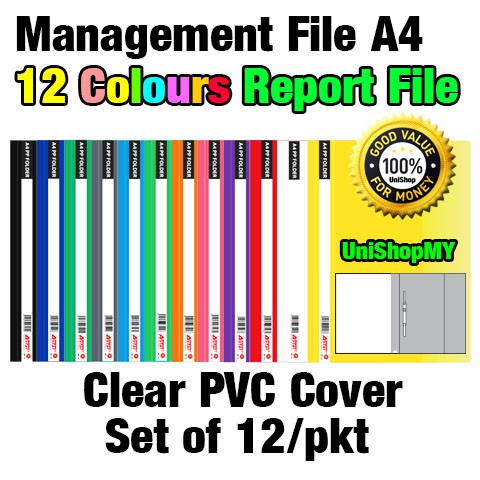 (12pcs/pack) Astar A4 PVC Management File - Report File | Shopee Malaysia