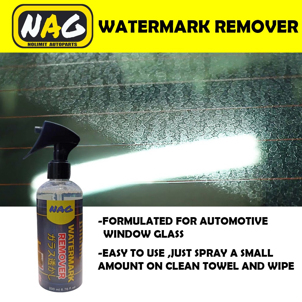 NAG Car Glass Watermark Remover Toilet Glass Watermark Cleaner Car Door ...
