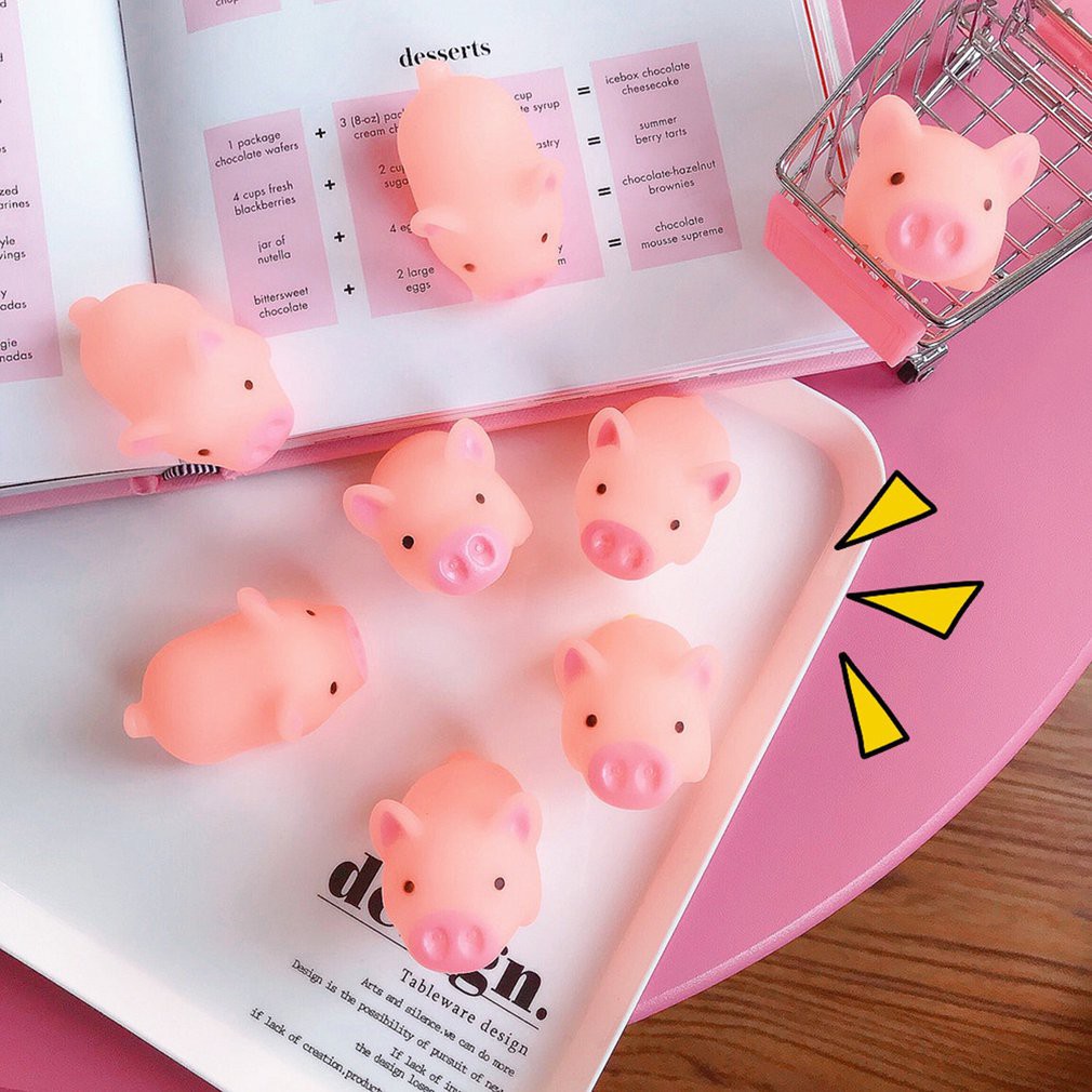 Cartoon Soft Cute Pink Pig Tricking Children Toys Venting Pig ...