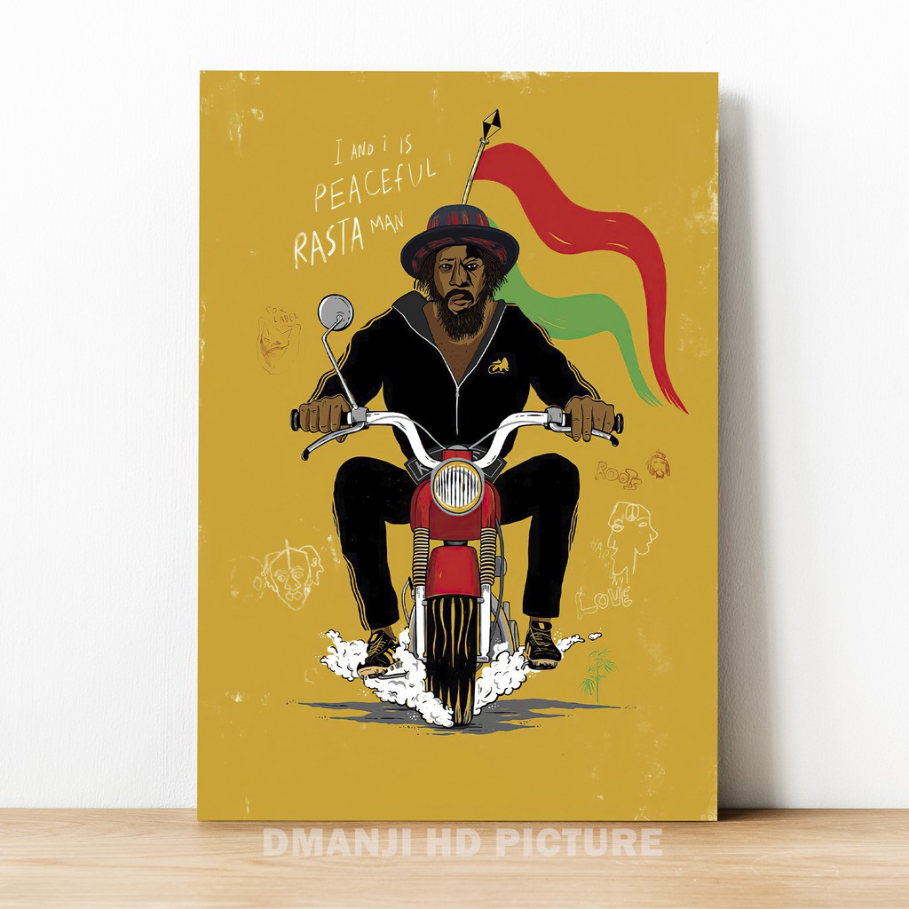 HIASAN DINDING KAYU 1-20 REGGAE WALL Decoration/20x30/BOB MARLEY Wood ...