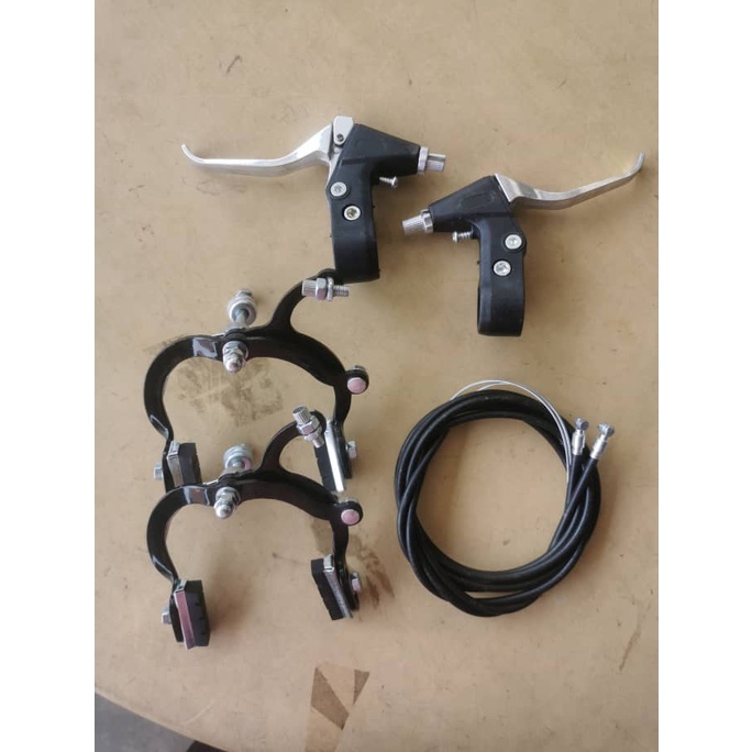 BREK KAPIT BREK CALIPER BASIKAL Bicycle Caliper Brake COMPLETE Set ...
