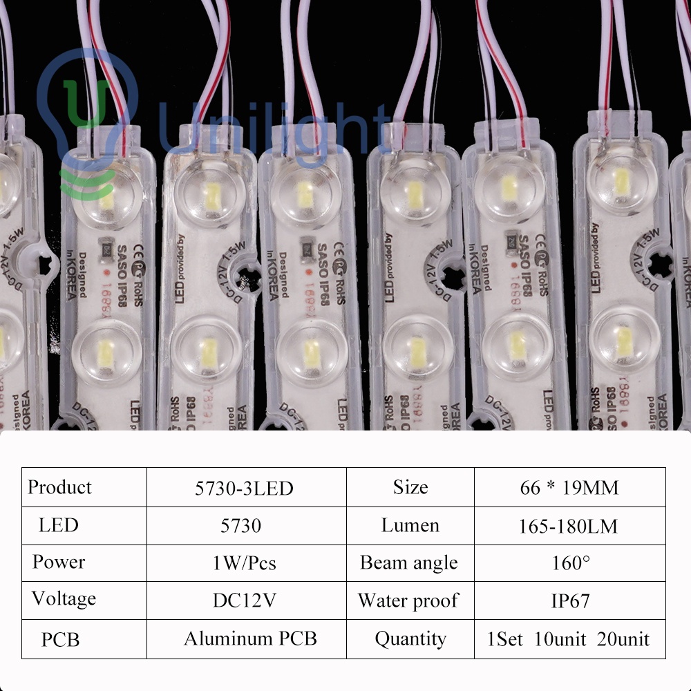 DC 12V LED Module 5730 Waterproof for signboard advertise | Shopee Malaysia