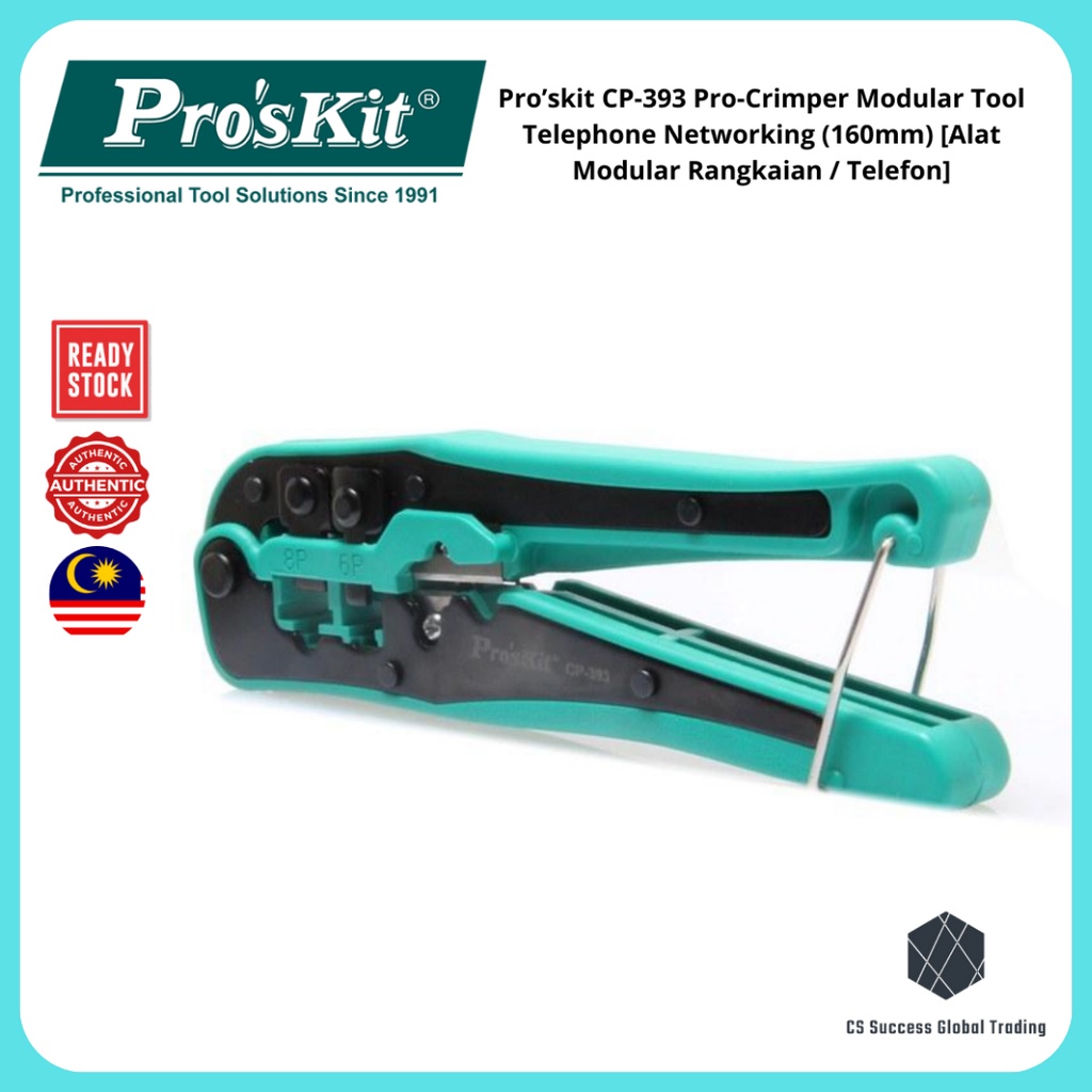 🔥Hot Product🔥 Pro’skit CP-393 Pro-Crimper Modular Tool Telephone ...
