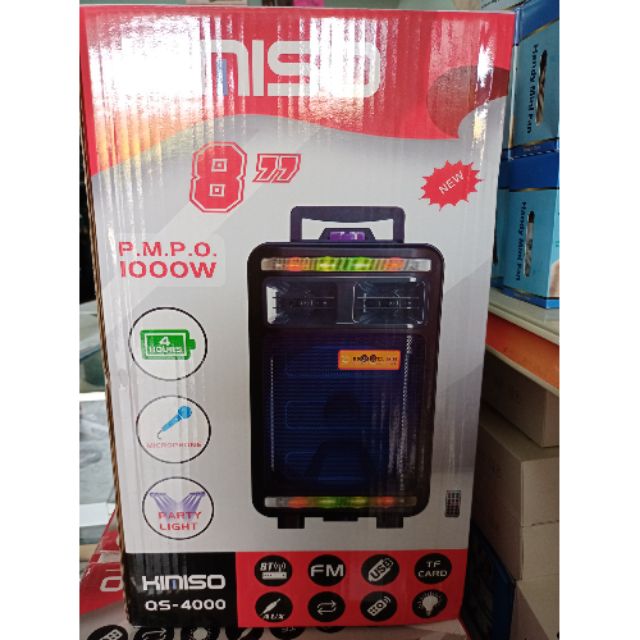 KIMISO PORTABLE KARAOKE SPEAKER 8" SPEAKER | Shopee Malaysia