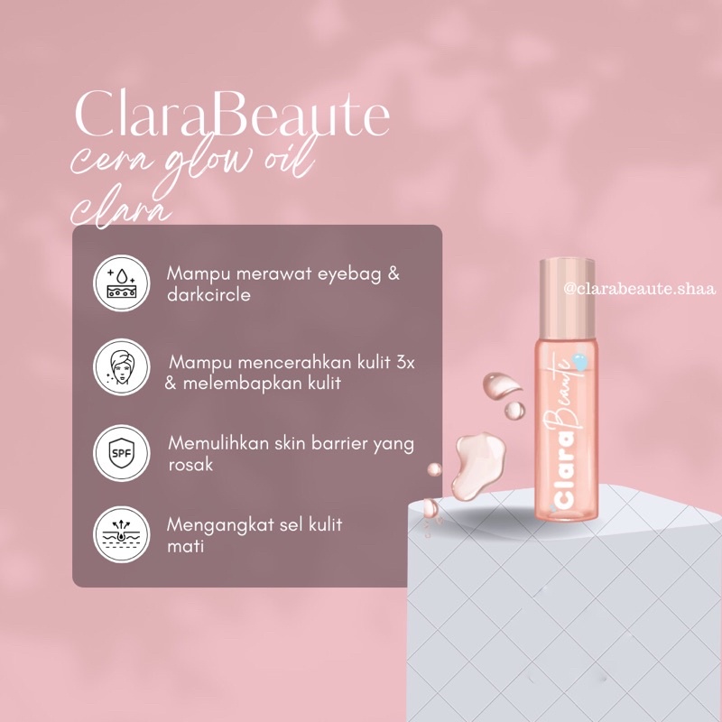 CERA GLOW OIL CLARAA | Shopee Malaysia
