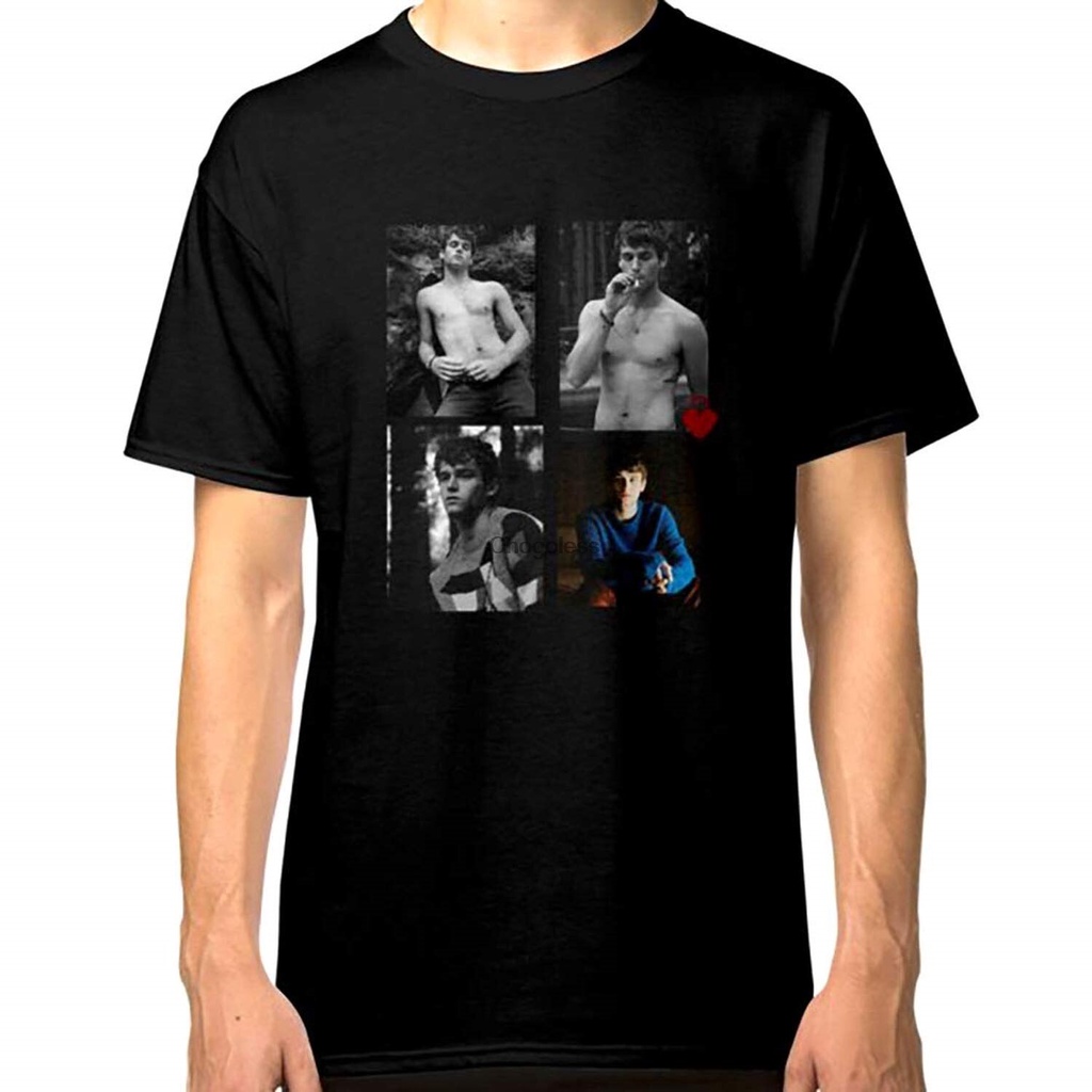 Justin Foley 13 Reasons why Stickers t-Shirt DMN Hoodie Black | Shopee ...