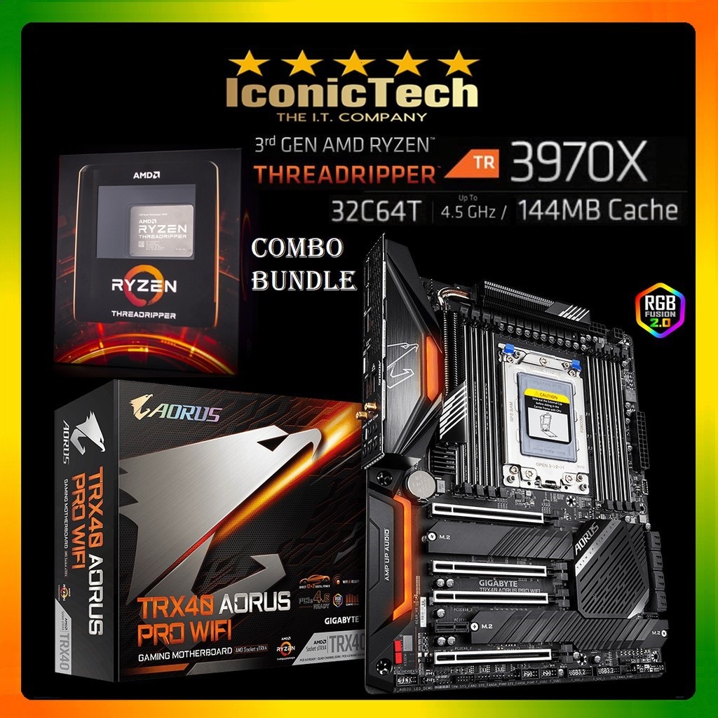 AMD Ryzen Threadripper 3960x 3970X 3990X TRX4 Processor or Options ...