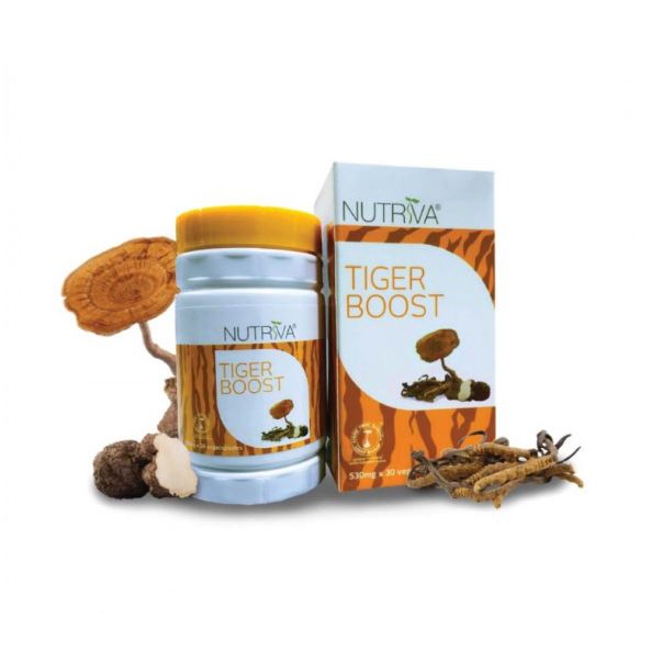 Tiger Boost Tiger Milk Mushroom + Cordyceps 30's 虎乳芝冬虫夏草胶囊 | Shopee ...