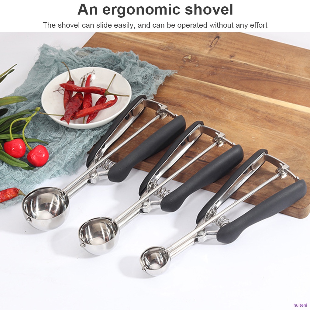 Ice Cream Spoon Stainless Steel Ice Cream Ball Scoop Fruit Potato Ball ...