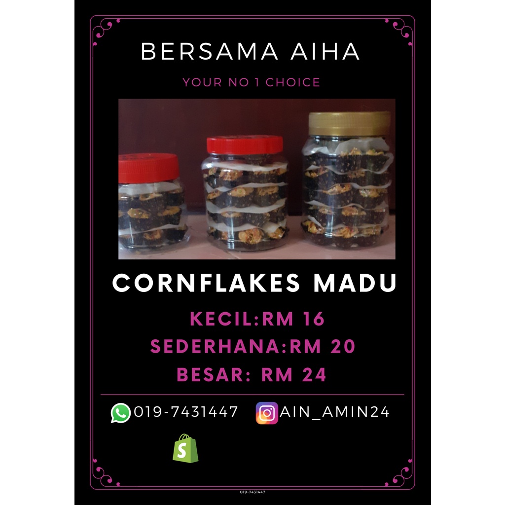 homemade cornflakes madu (balang besar) | Shopee Malaysia