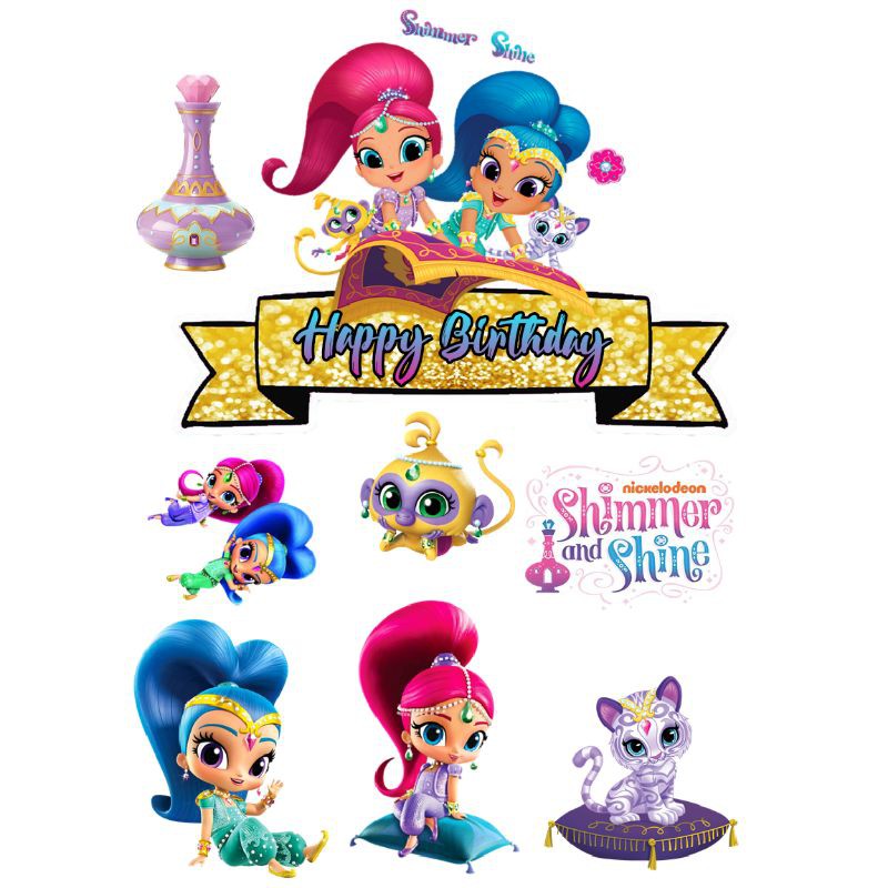 Shimmer & Shine Topper Cake | Shopee Malaysia