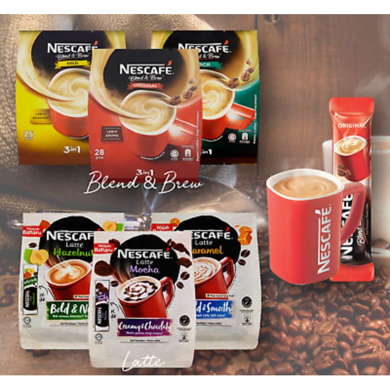 Nescafe Original Blend & Brew 3in1 (28x19g)* | Shopee Malaysia