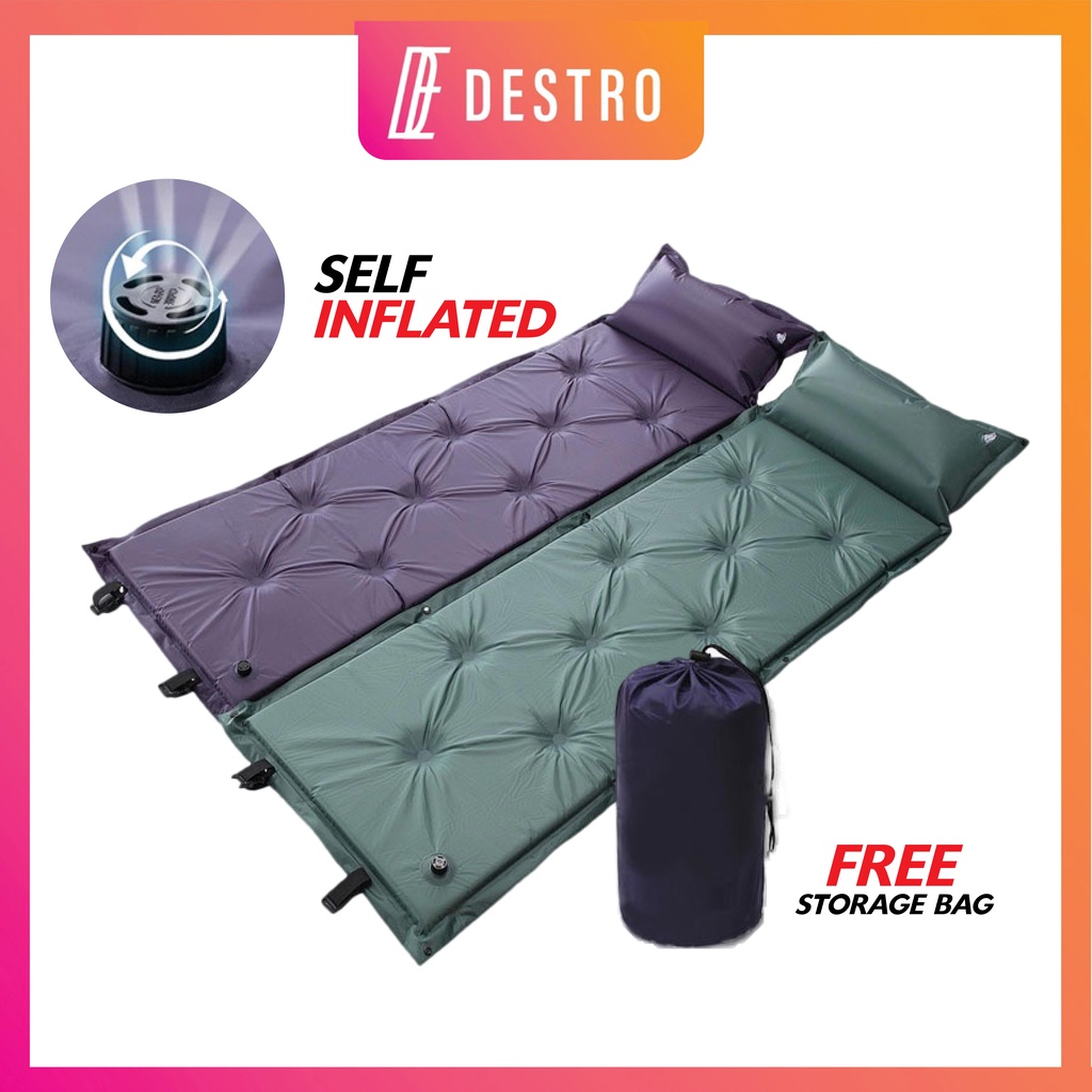 Destro Self Inflate Camp Mattress Weatherproof Heatproof Outdoor Bed ...