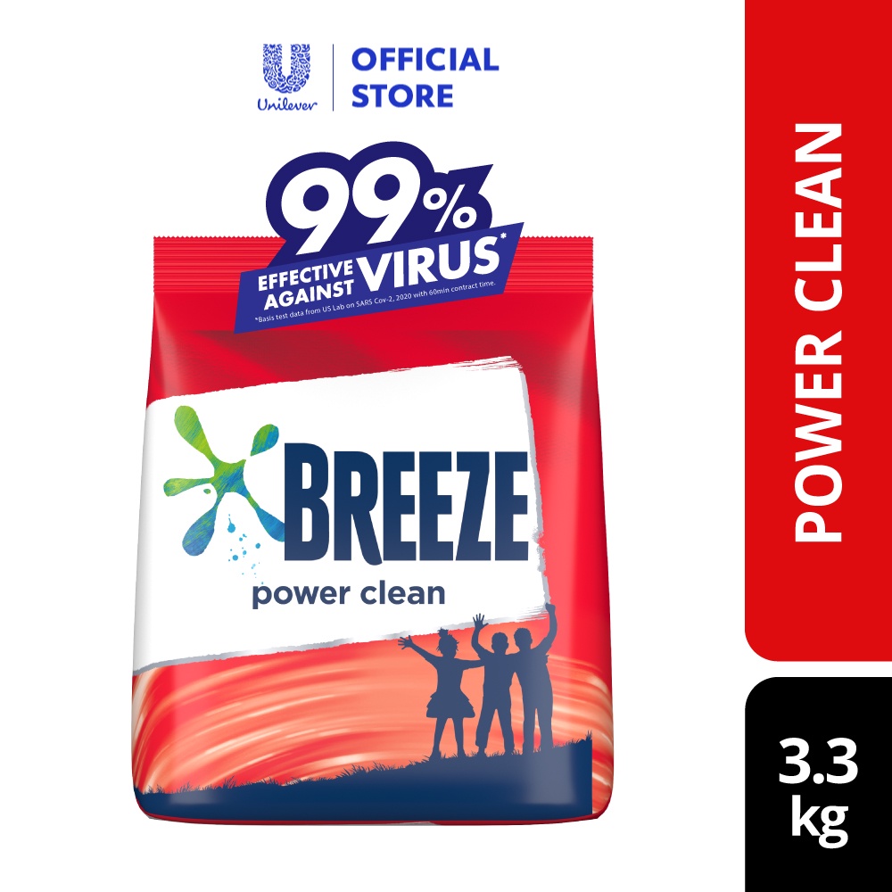 Breeze Detergent Powder Power Clean (3.3kg) | Shopee Malaysia