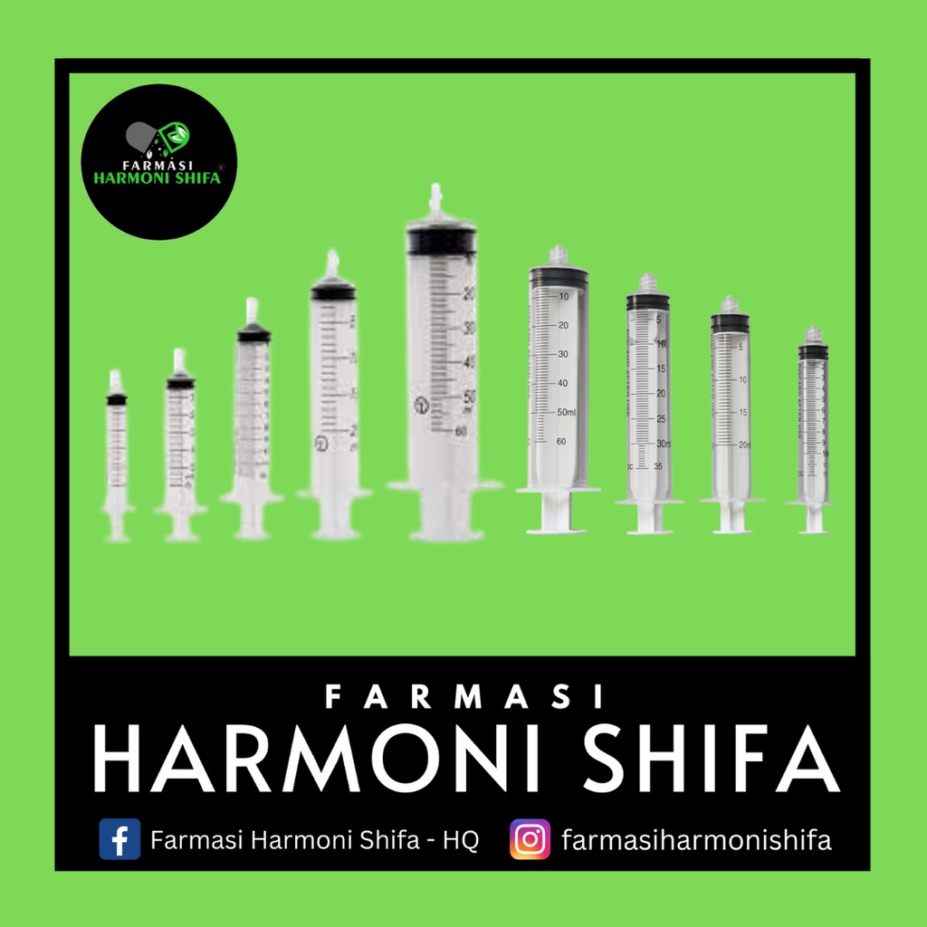Syringe/Picagari - 3ml/5ml/10ml/20ml/50ml | Shopee Malaysia