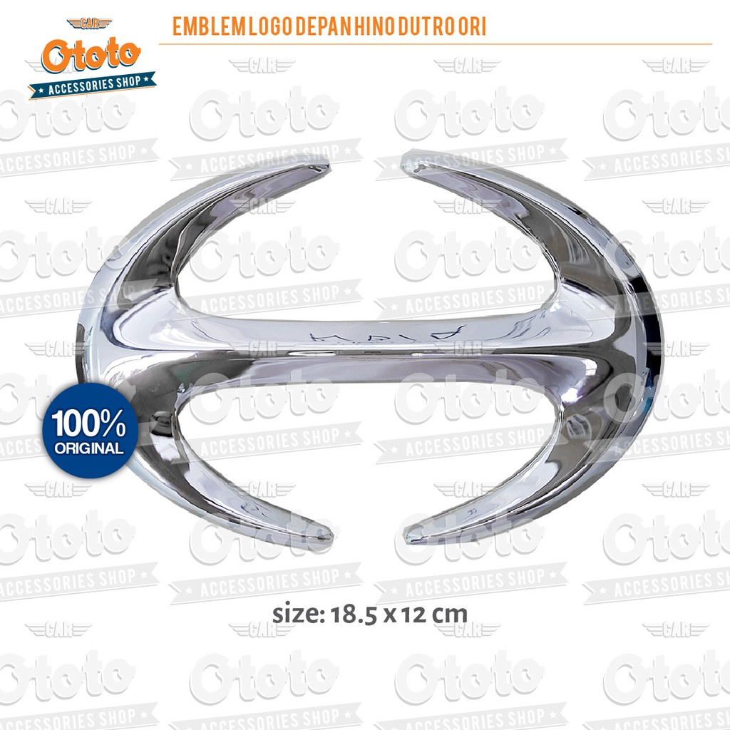 Hino DUTRO Front Logo Emblem Large Stick ORI | Shopee Malaysia