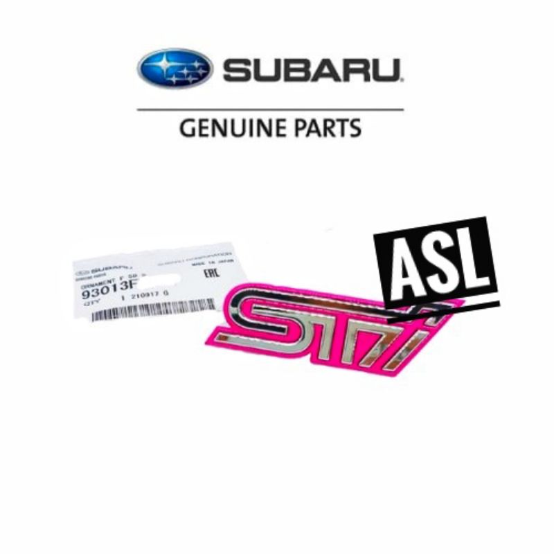 Genuine Subaru V7 V8 Front Grille STI Emblem Impreza WRX STI | Shopee ...