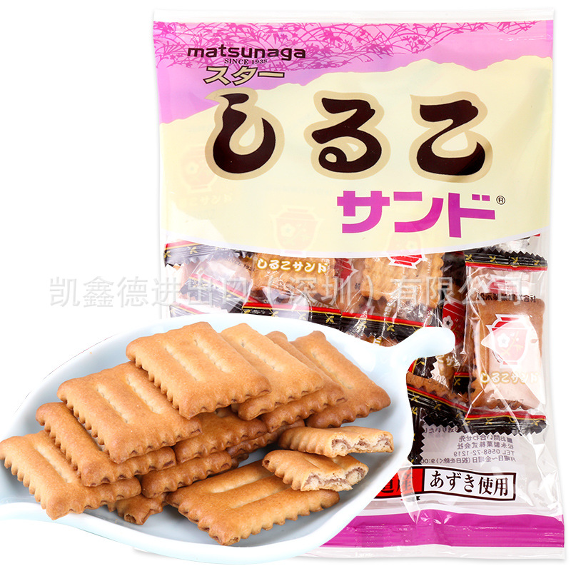 【11.11】Japanese net snack Hokkaido songyong red bean sand biscuit ...