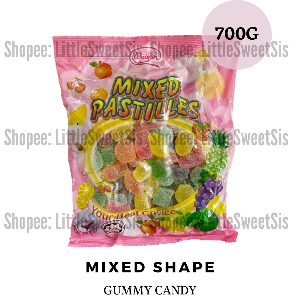 GULA JELLY [700G]/MIMICO GUMMY/ MIXED FRUIT PASTILLES/ WAISUN MIXED ...