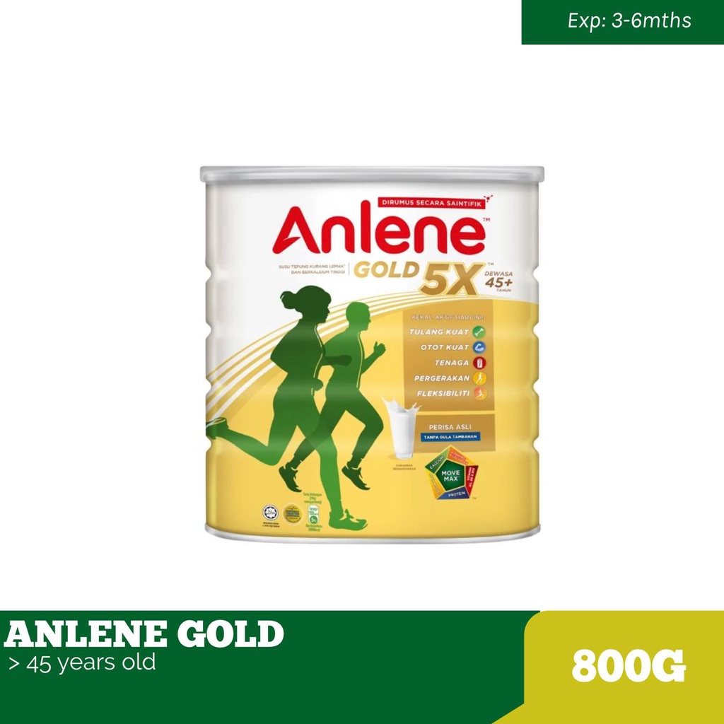 Anlene Gold Milk Powder 5X 800g | Shopee Malaysia