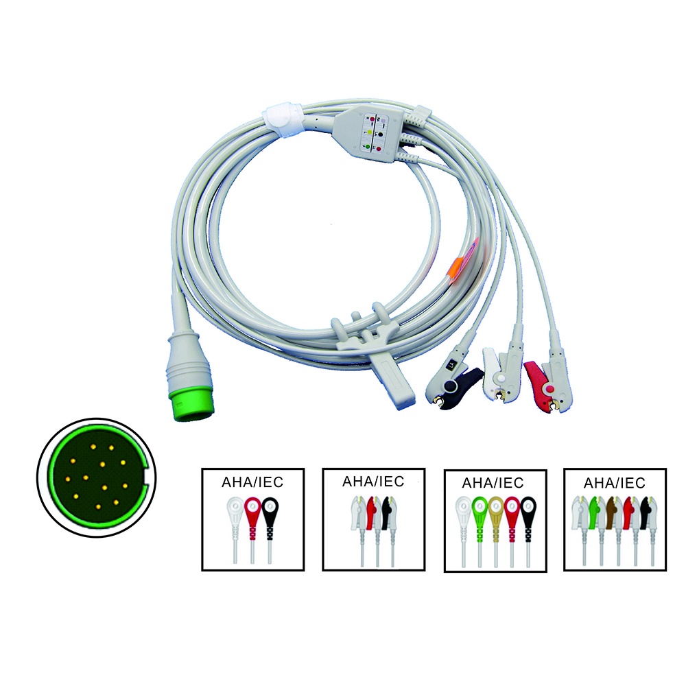 Compatible with COMEN C-series Patient Monitor, ECG Cable EKG ...