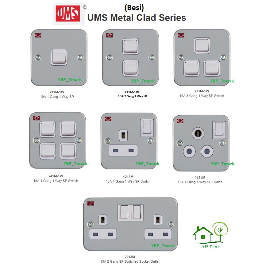 UMS Metal Clad Series Switches @YBP_Tmark | Shopee Malaysia