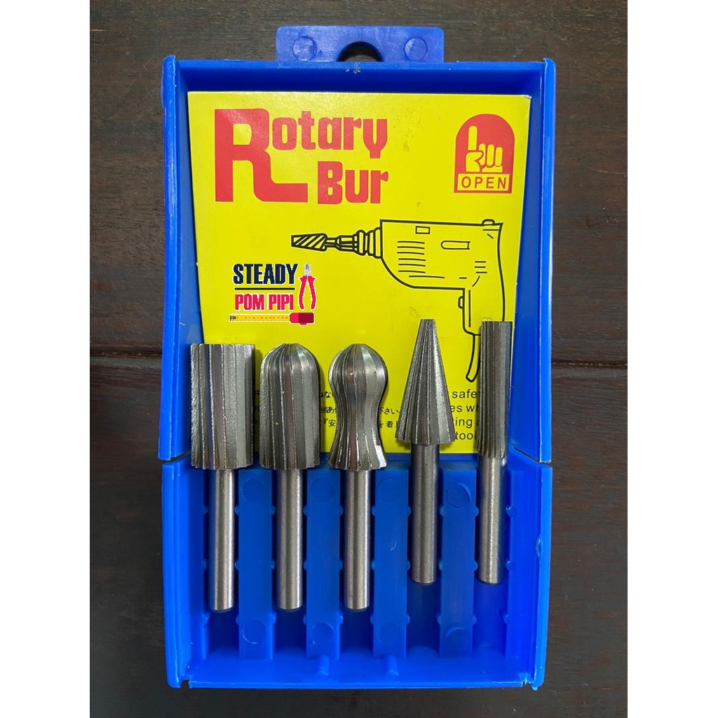 5PCS ROTARY BURR SET / TUNGSTEN CARBIDE ROTARY BURRS SET / ROTARY ...