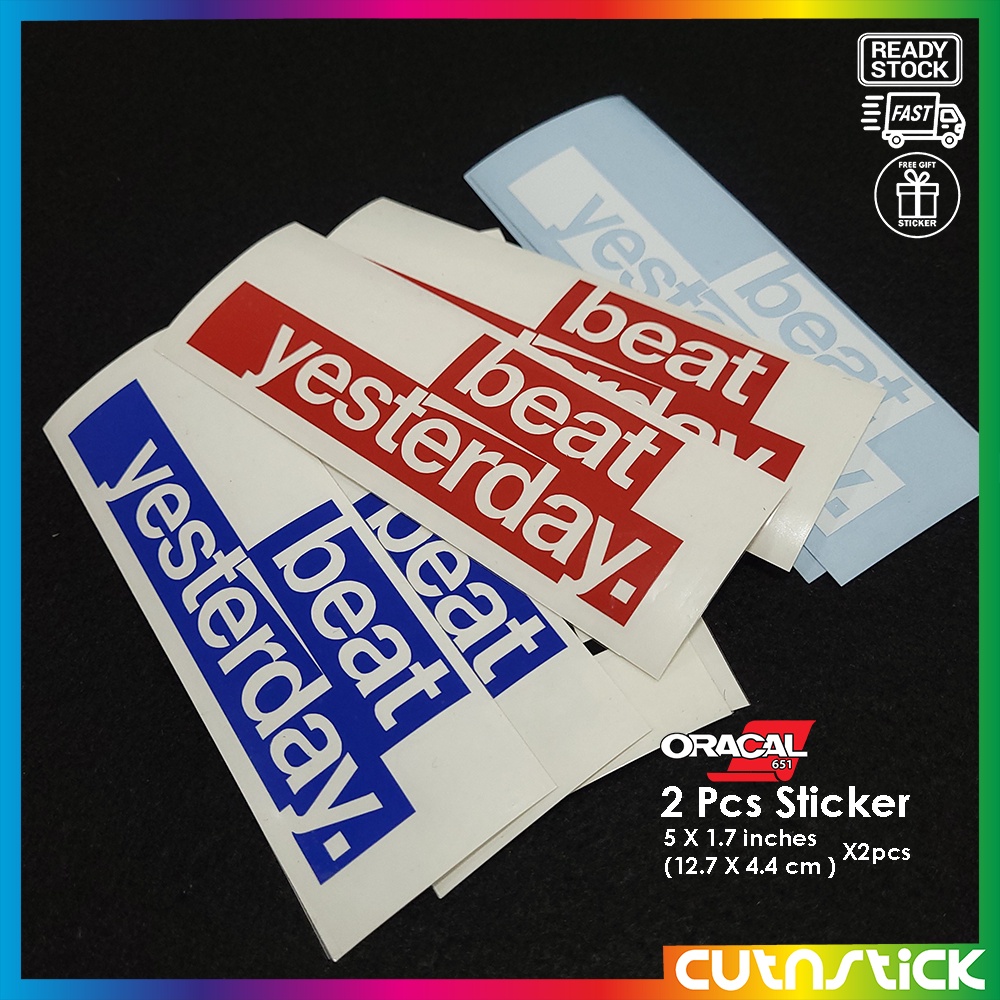 [Ready Stock] Sticker Garmin BEAT YESTERDAY Hiking Kayak Fishing Oracal ...