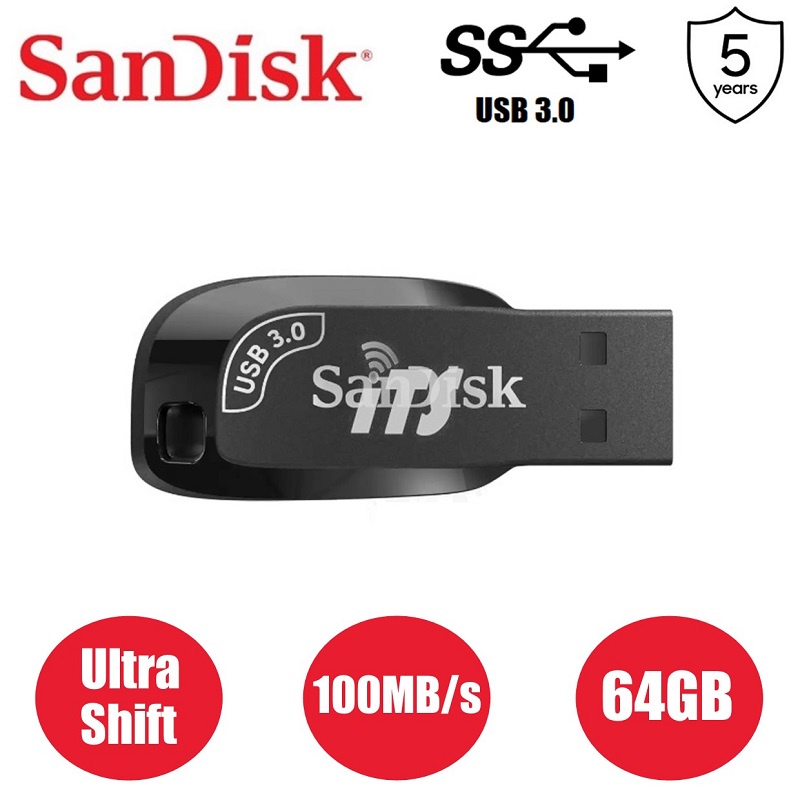SanDisk Ultra Shift USB 3.0 Flash Drive (64GB) | Shopee Malaysia