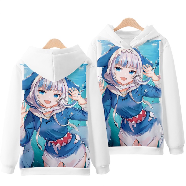 New Anime HOLO LIVE Gawr Gura Hoodie Japanese Men's Fashion Women's ...