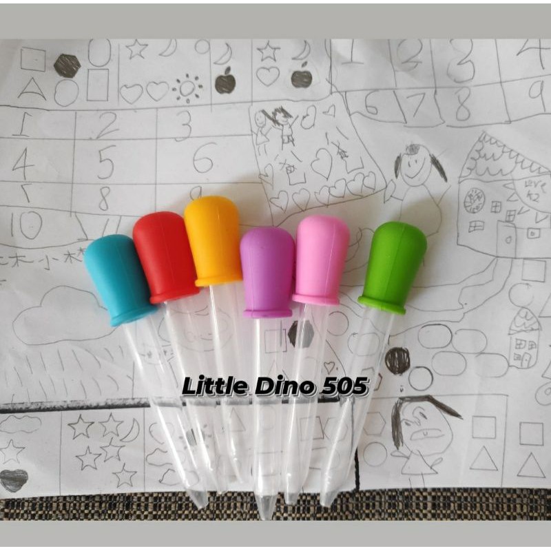 [LD505] 6pcs/set Reusable Silicone Dropper Eye Ear Medicine Pipette 5ml ...