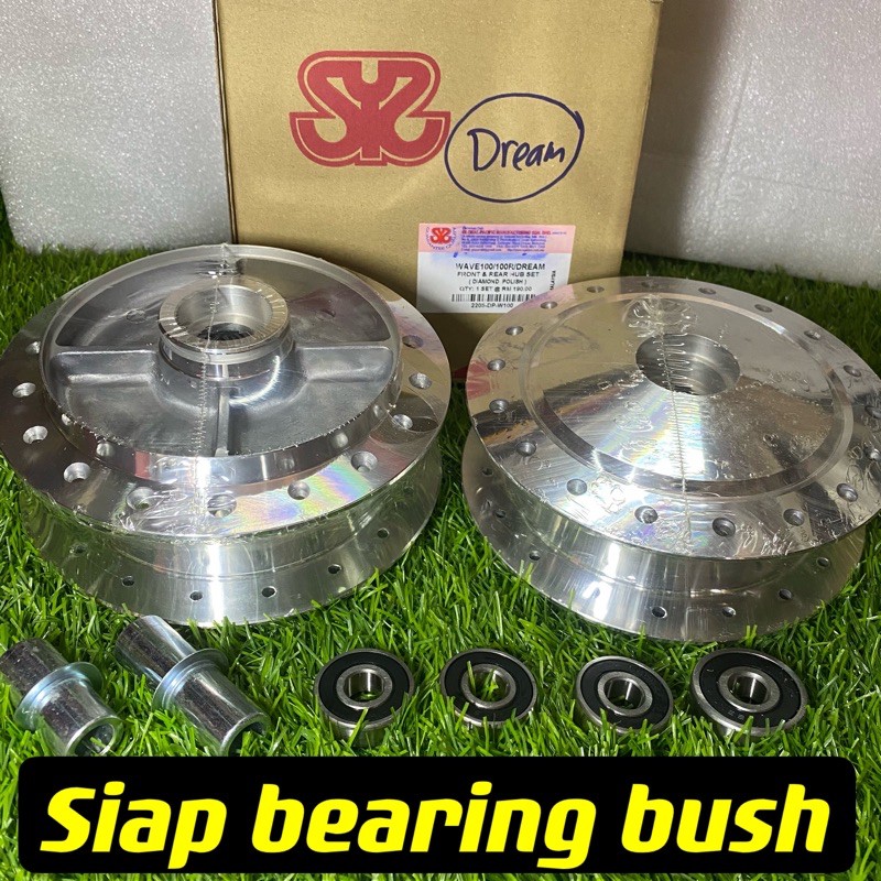 Buyung chrome depan belakang utk EX5 DREAM / WAVE 100 FREE bearing dan ...