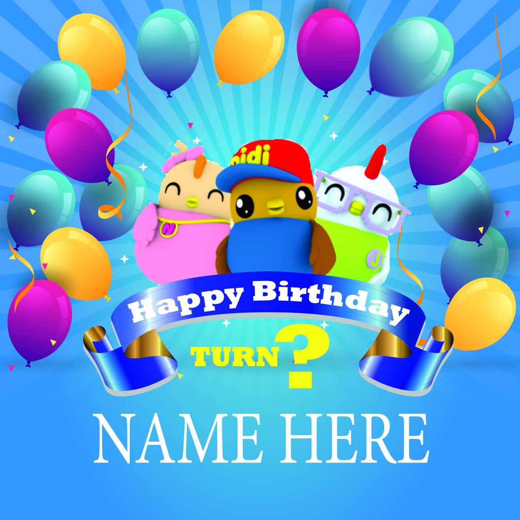 (BIRTHDAY PARTY SET) BANNER BIRTHDAY DIDI & FRIEND THEMES | Shopee Malaysia