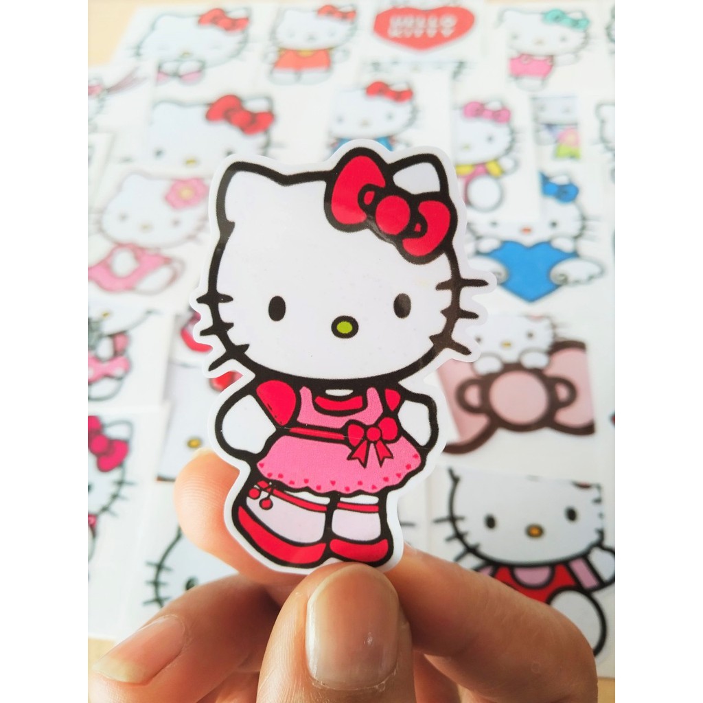 Very cute HELLO KITTY stickers, stickers, stickers - Waterproof - 5.5cm ...