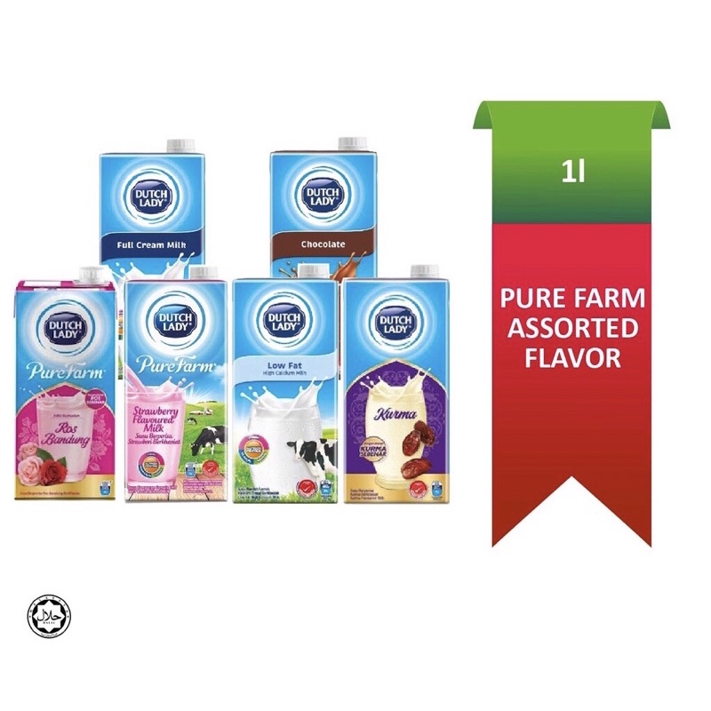 Dutch Lady Uht Milk - Assorted Flavor (1L) | Shopee Malaysia