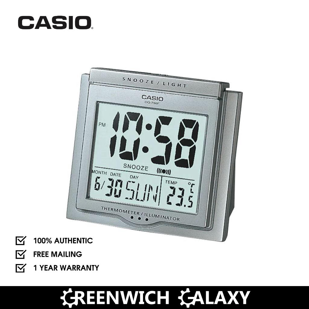 Casio Digital Illuminator Table Clock (DQ-750F-8D) | Shopee Malaysia
