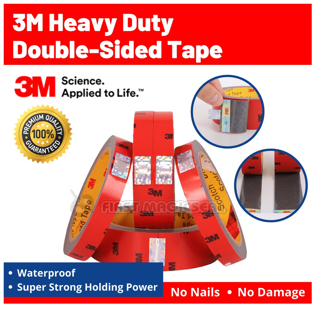 1stMagicSeal - 3M™ Heavy Duty Double-Sided Tape Super Strong Outdoor Mounting Tape | Shopee Malaysia