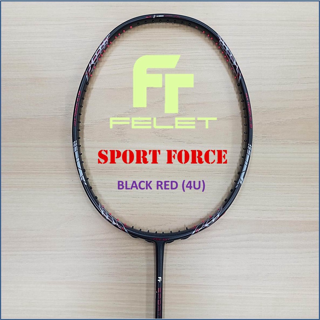 FELET Badminton Racket SPORT FORCE (Head Heavy)(Smashing) (100% ...