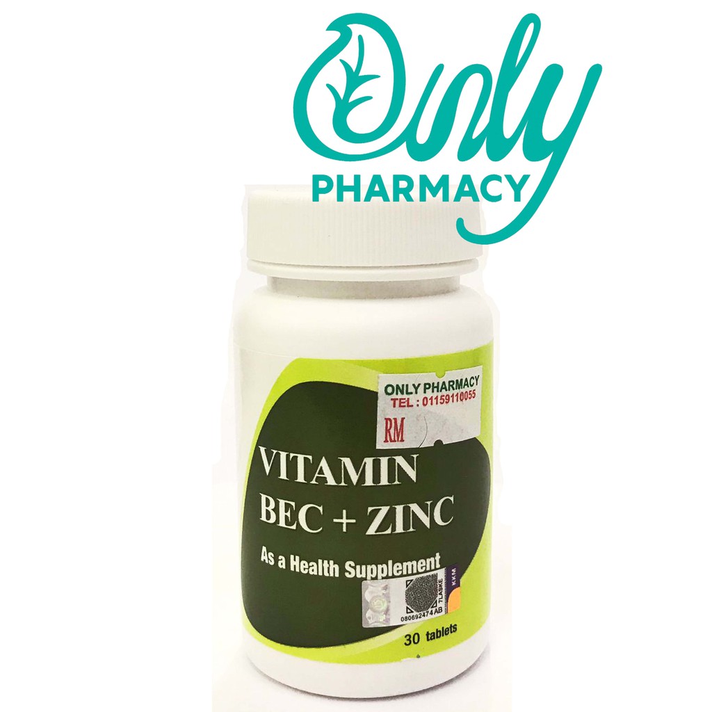 Vitamin BEC + Zinc 30's | Shopee Malaysia
