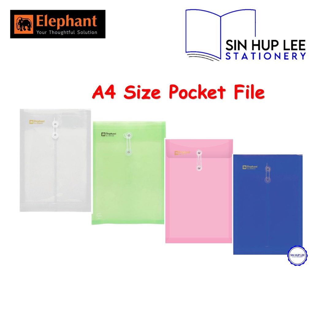 Elephant A4 Size Clear Pocket File 431A4 | Shopee Malaysia