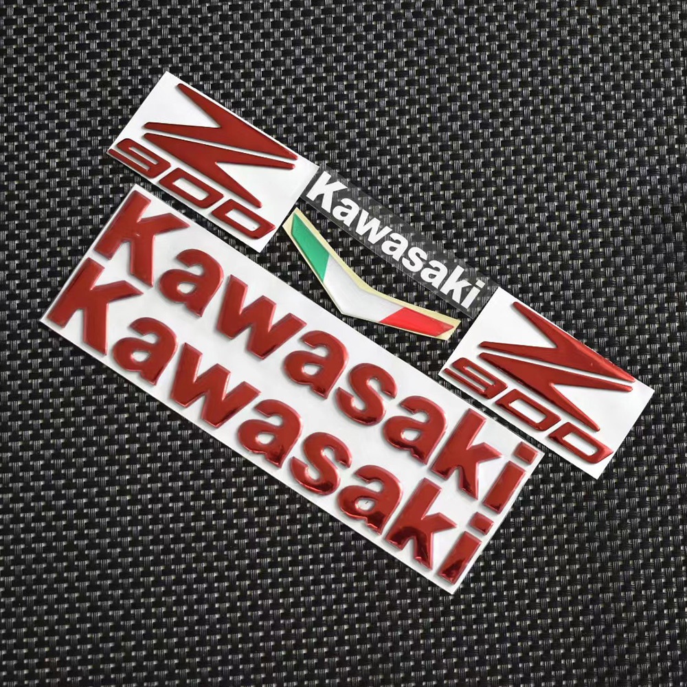 3D Motor Decals& Sticker Emblem Body Sticker Decals TANK Pad stickersCase For KAWASAKI Z900 ...
