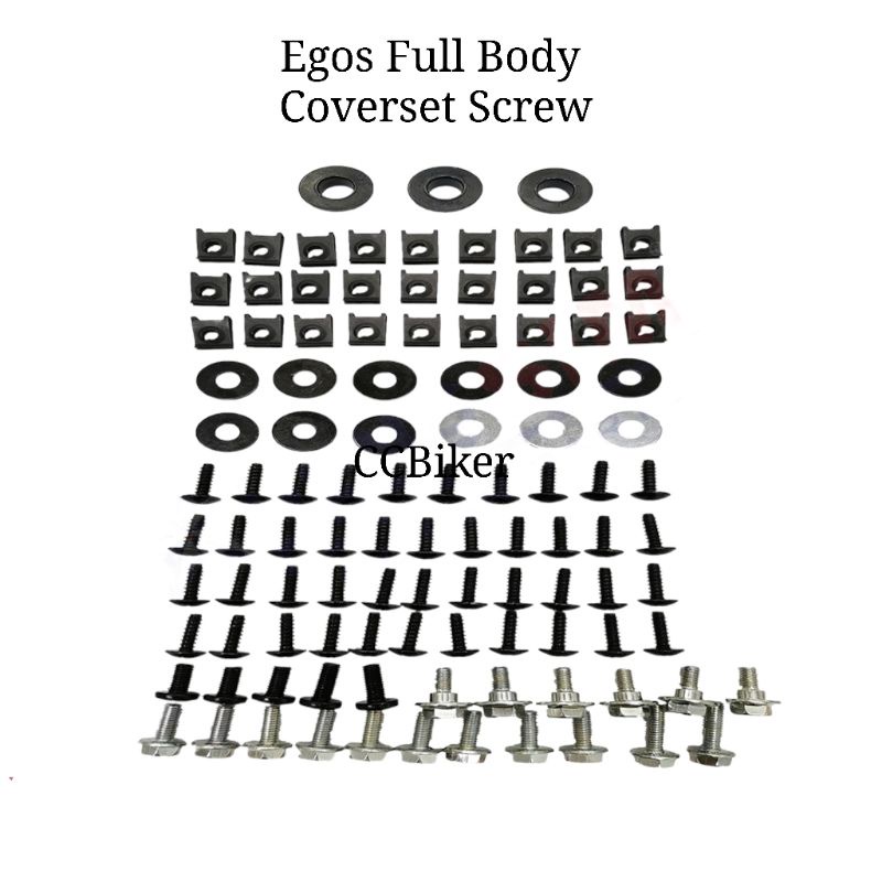 Full Body Screw Coverset Cover set Skru Body YAMAHA EGO-S / EGOS ...