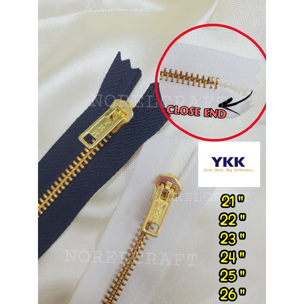 [1PC]21''-26'' YKK METAL ZIP CLOSE END RGC-52 /YKK BESI ZIP CLOSE END ...