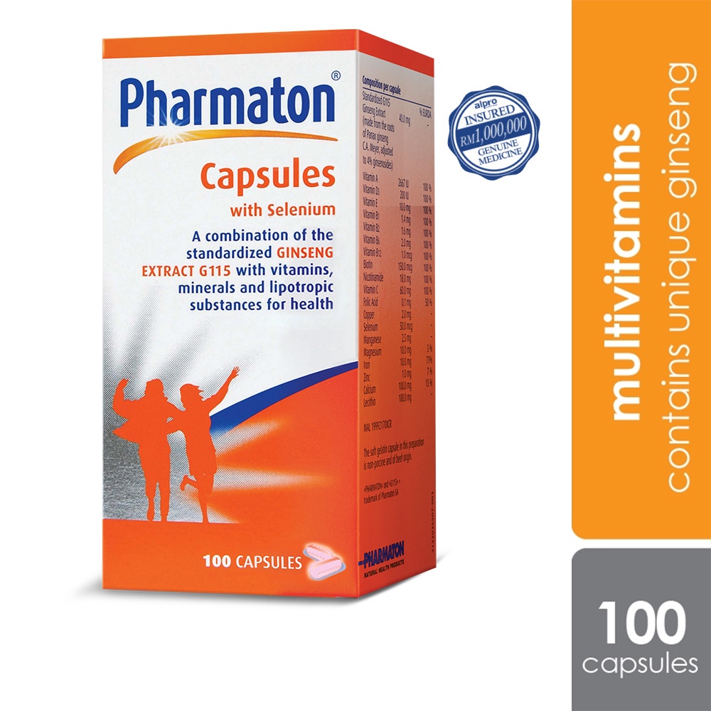 Pharmaton Multivitamins and Minerals Capsules 100s | Shopee Malaysia