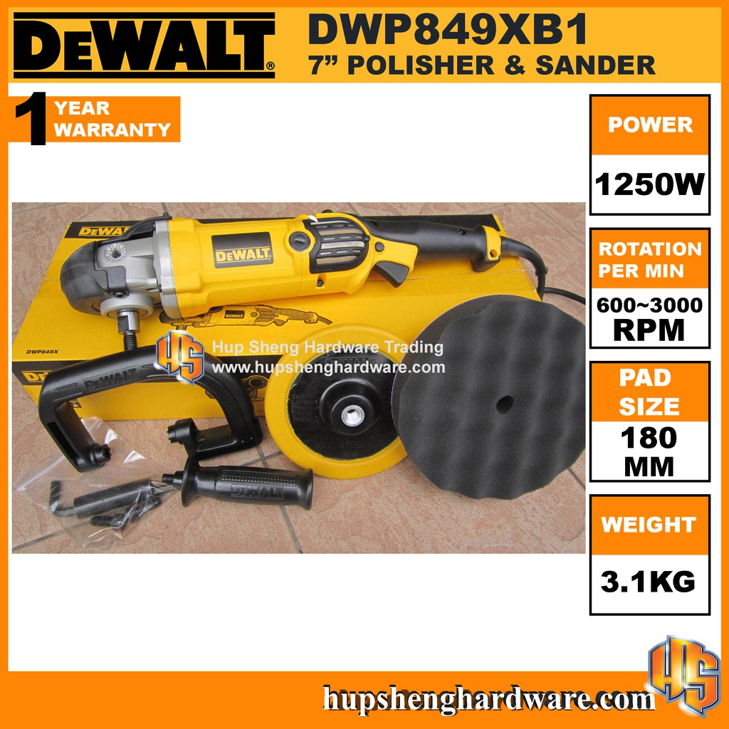 Dewalt DWP849XB1 Car Polisher & Sander Variable Speed Sander Dewalt ...