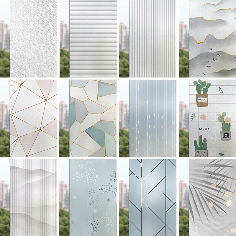 Window sticker transparent opaque frosted glass sticker self窗户贴纸透光不透明磨砂 ...