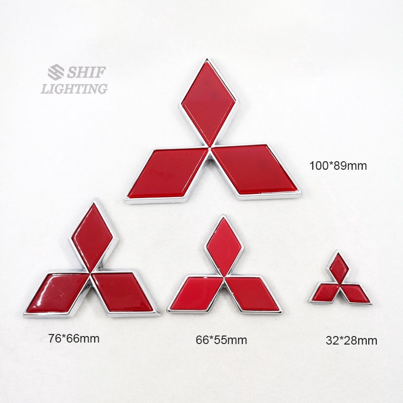 1 x ABS MITSUBISHI Logo Car Auto Front Rear Trunk Lid Emblem Badge ...